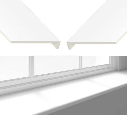 Window Sill Cover Boards - Rounded Edge (5m Length) - Virtual Plastics Ltd.