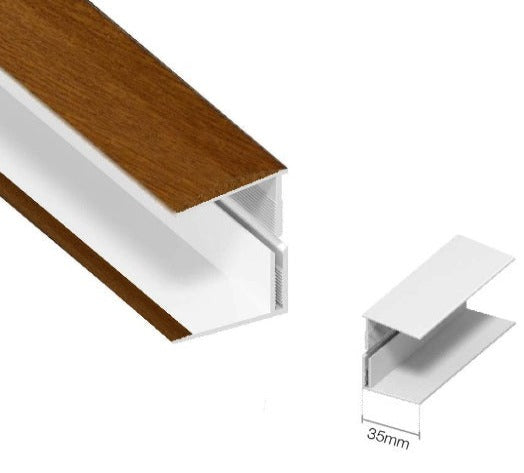 PVC External Shiplap Cladding - Golden Oak - Virtual Plastics Ltd.