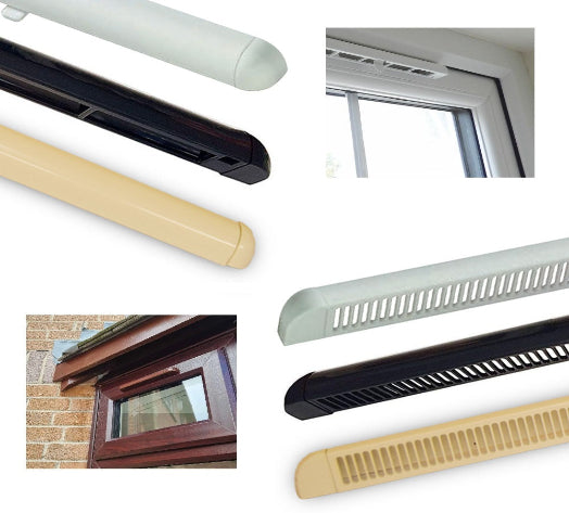 Premium Trickle Window Frame Vent - Mixed Colour - Virtual Plastics Ltd.