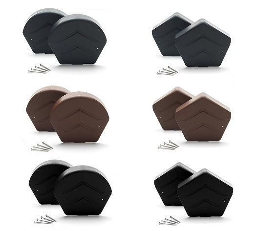 Manthorpe Dry Verge Ridge End Cap with Fixing Screws - Virtual Plastics ...