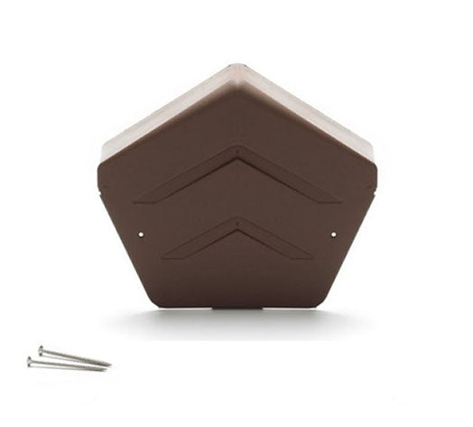 Manthorpe Dry Verge Ridge End Cap with Fixing Screws - Virtual Plastics ...