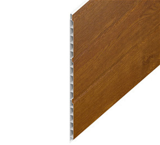 Hollow Soffit uPVC Cladding Board 300mm - Virtual Plastics Ltd.