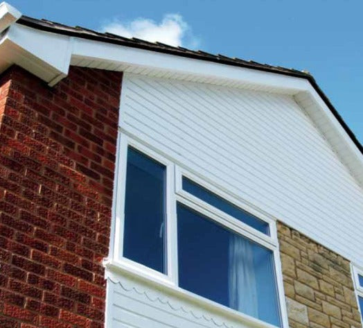 uPVC External Shiplap Cladding - White - Virtual Plastics Ltd.