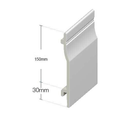 uPVC External Shiplap Cladding - White - Virtual Plastics Ltd.