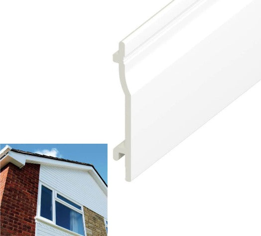 uPVC External Shiplap Cladding - White - Virtual Plastics Ltd.